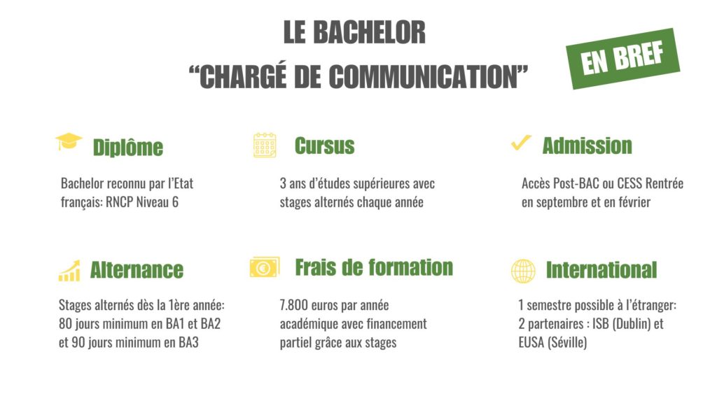 BAC+3 Chargé de communication - Istec Bruxelles